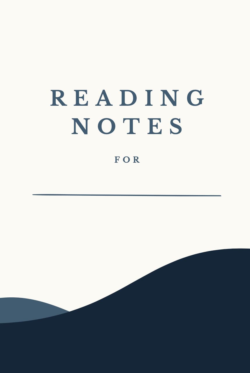 Custom Reading Notebook | Perfect for Any Book – Edgewater Bookstore